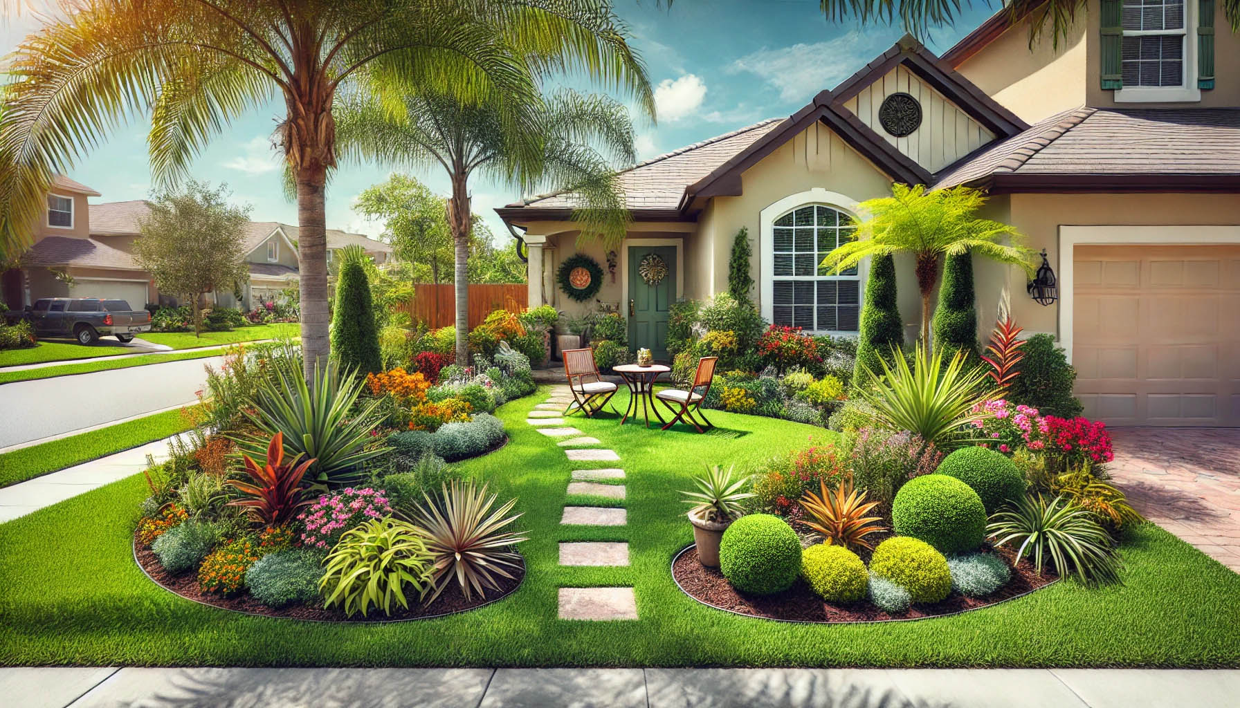 Small Front Yard Landscaping Ideas in Florida